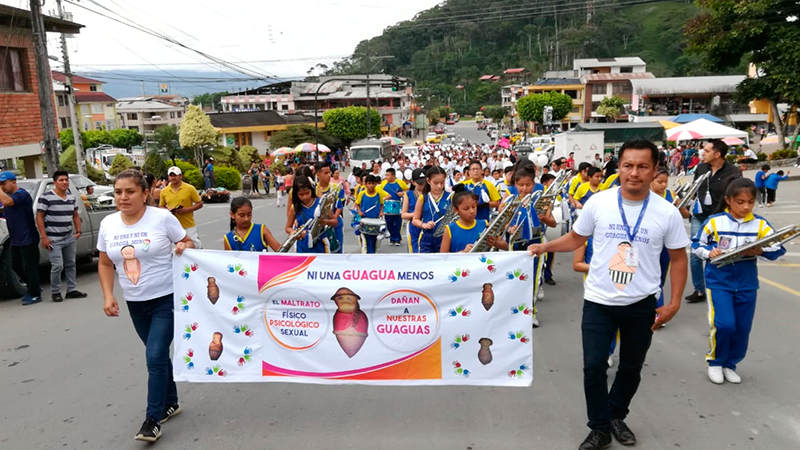 “Nos tomamos la Plaza” por los derechos de la niñez y la adolescencia de Azuay, Cañar y Morona ...